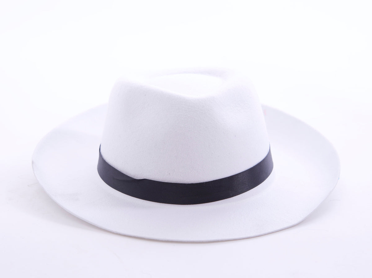 Deluxe White Fedora – Party Costumes Australia